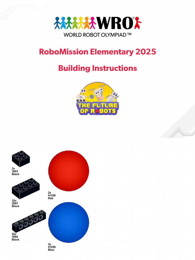WRO 2025 RM Elementary BI All | PDF