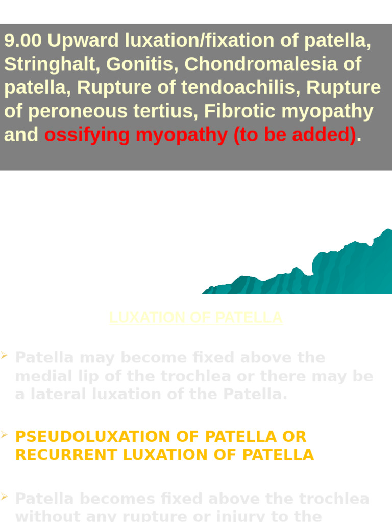 9.patella Luxation | PDF | Musculoskeletal System