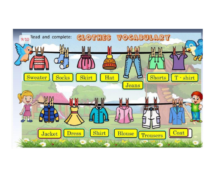 Clothes Vocabulary | PDF