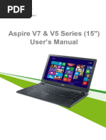 Acer Aspire 7 User Manual | PDF | Bluetooth | Wireless Lan