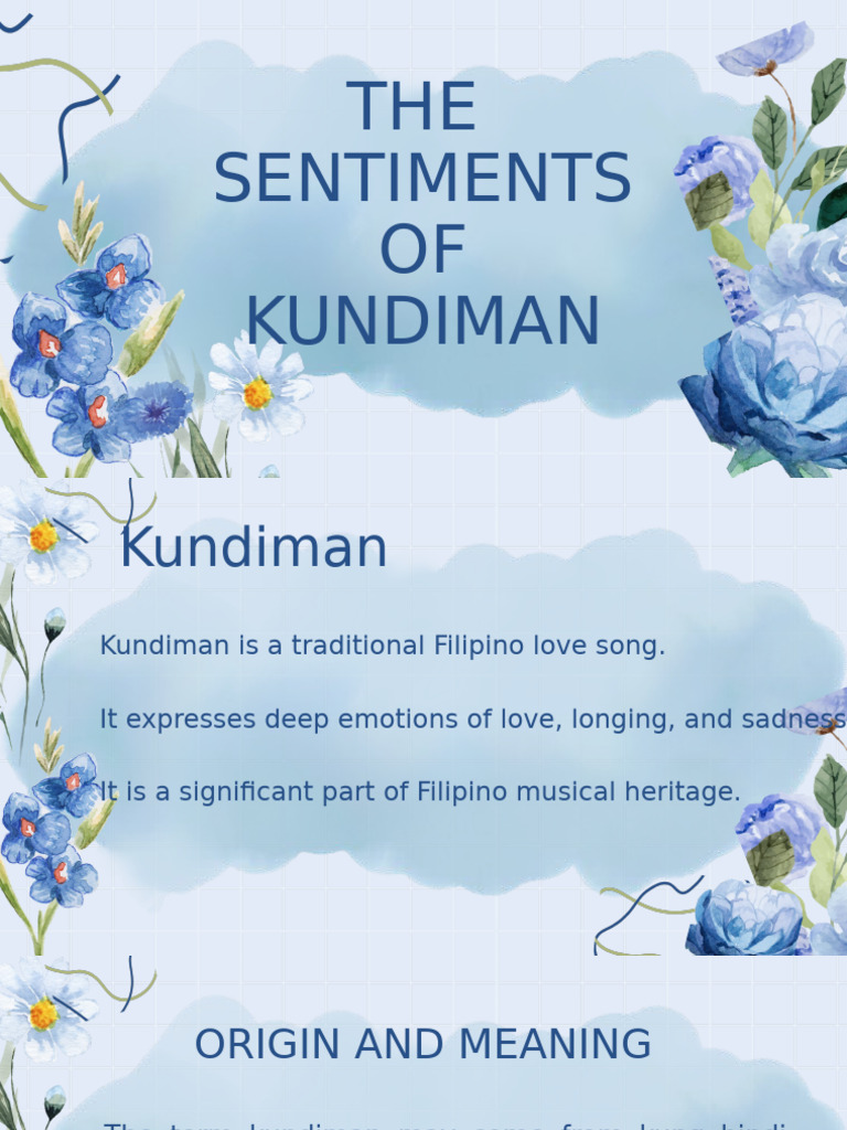The Sentiments of Kundiman | PDF