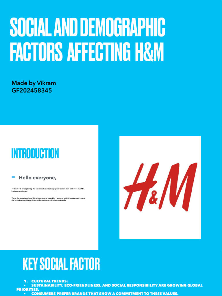 Social & Demographic Factors Impacting H&M | PDF | Fashion | Brand