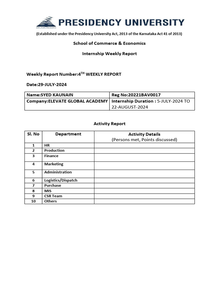 SOC Internship 4th Weekly Report-2022 Batch | PDF