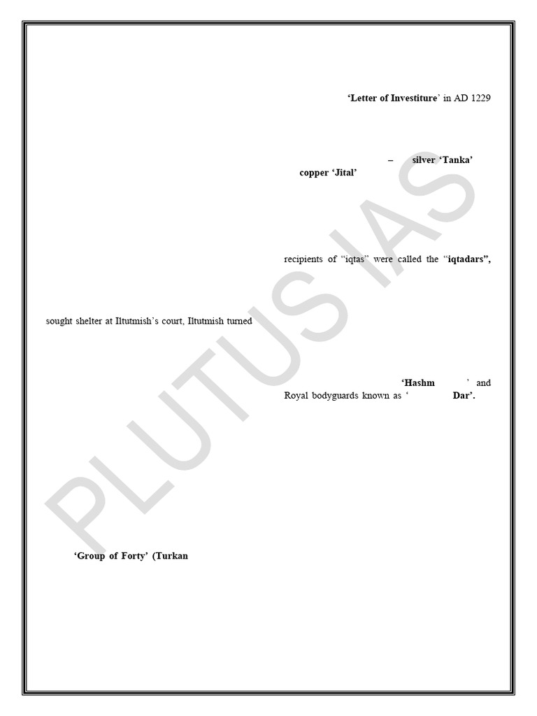 Plutus IAS Medieval Indian History Dr. Jitendra Kumar 3 | PDF