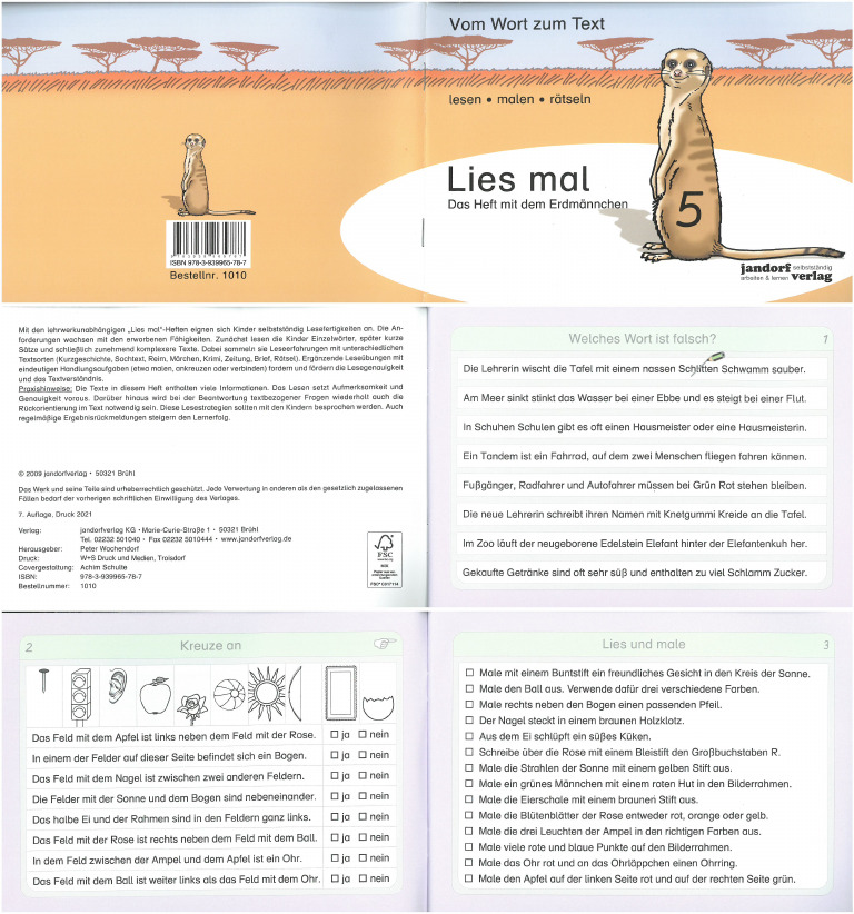 Lies Mal 5 - Das Heft Mit Dem Erdmännchen | PDF