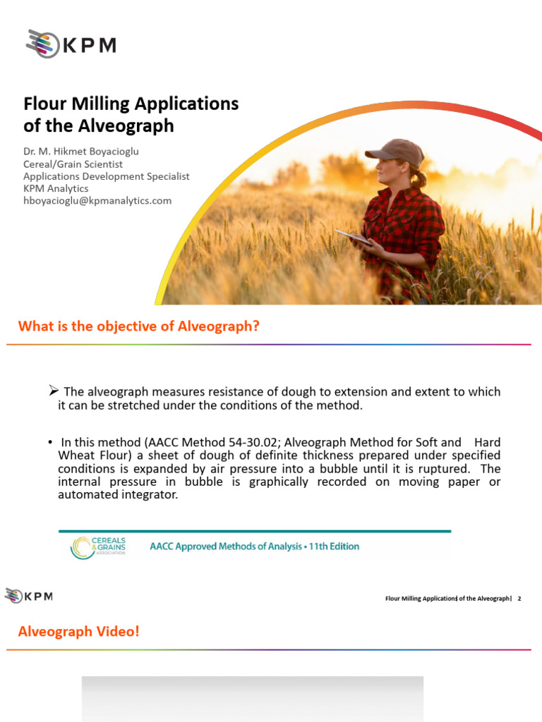Chopin Flour Milling Applications of The Alveograph | PDF | Flour | Breads