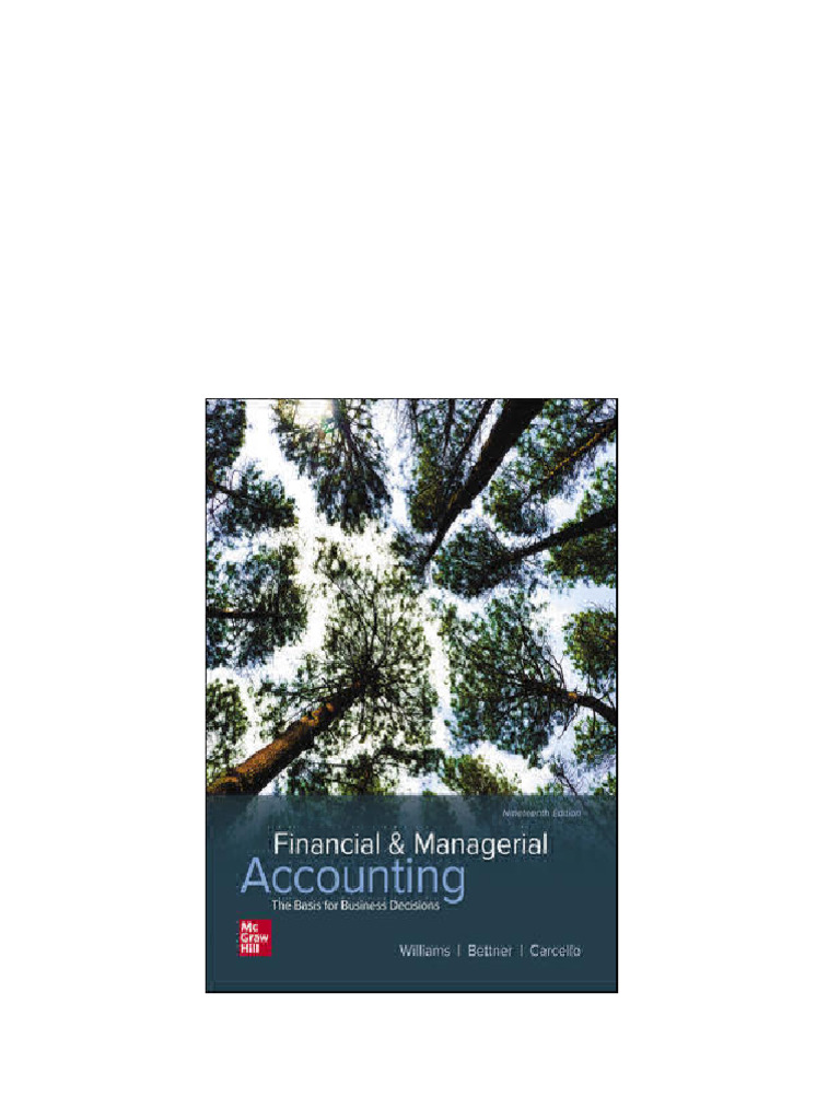 (Ebook PDF) Financial & Managerial Accounting 19th Edition by Jan ...