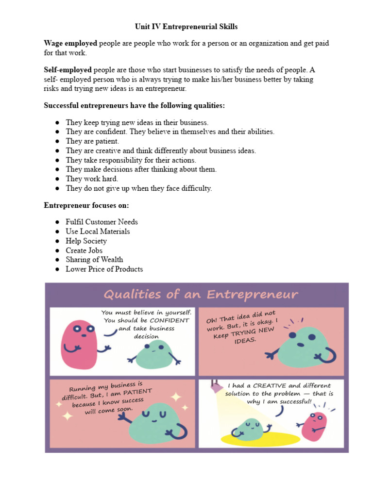 Entrepreneurial Skills and Myths Explained | PDF