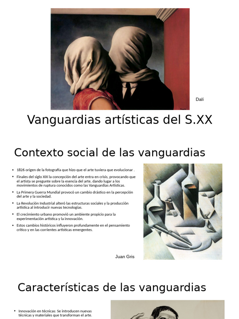 Presentación Las Vanguardias Artísticas Del Siglo XX | PDF | Cubismo | Arte abstracto