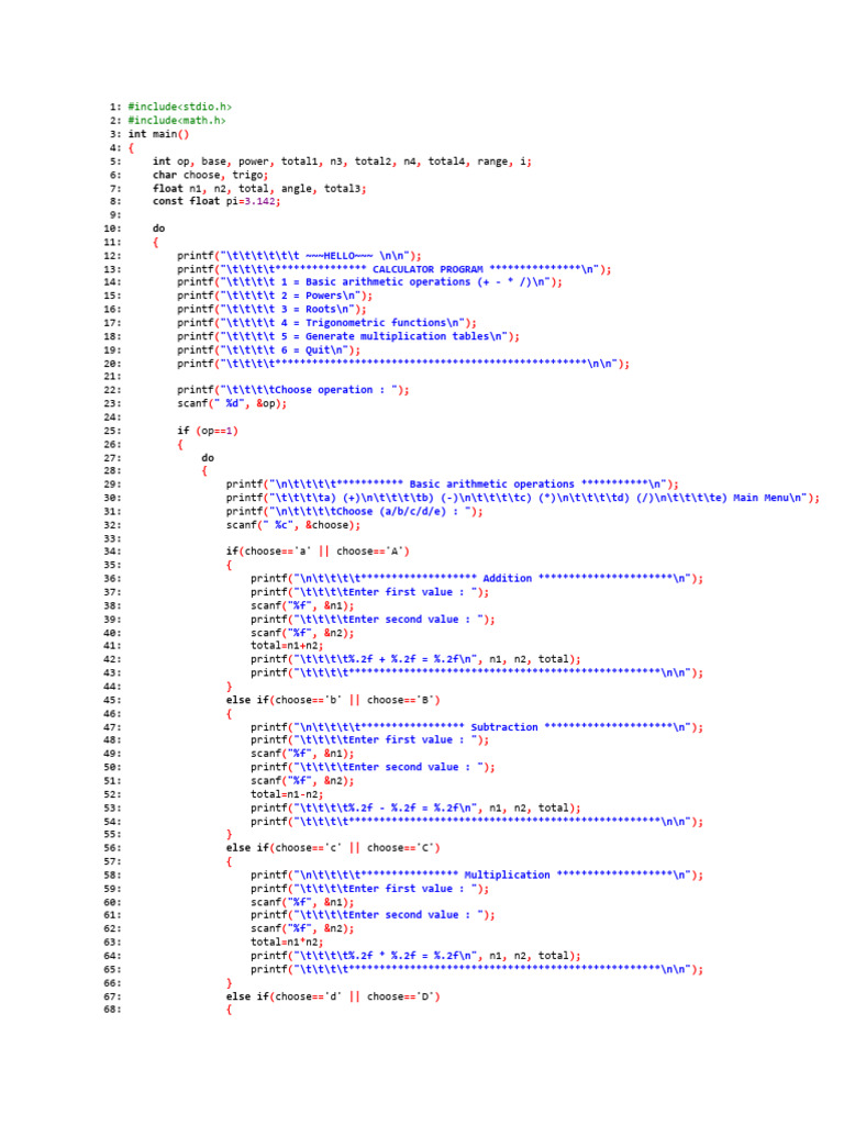 Calculator Program csc415 | PDF | Software Engineering | Computer Science