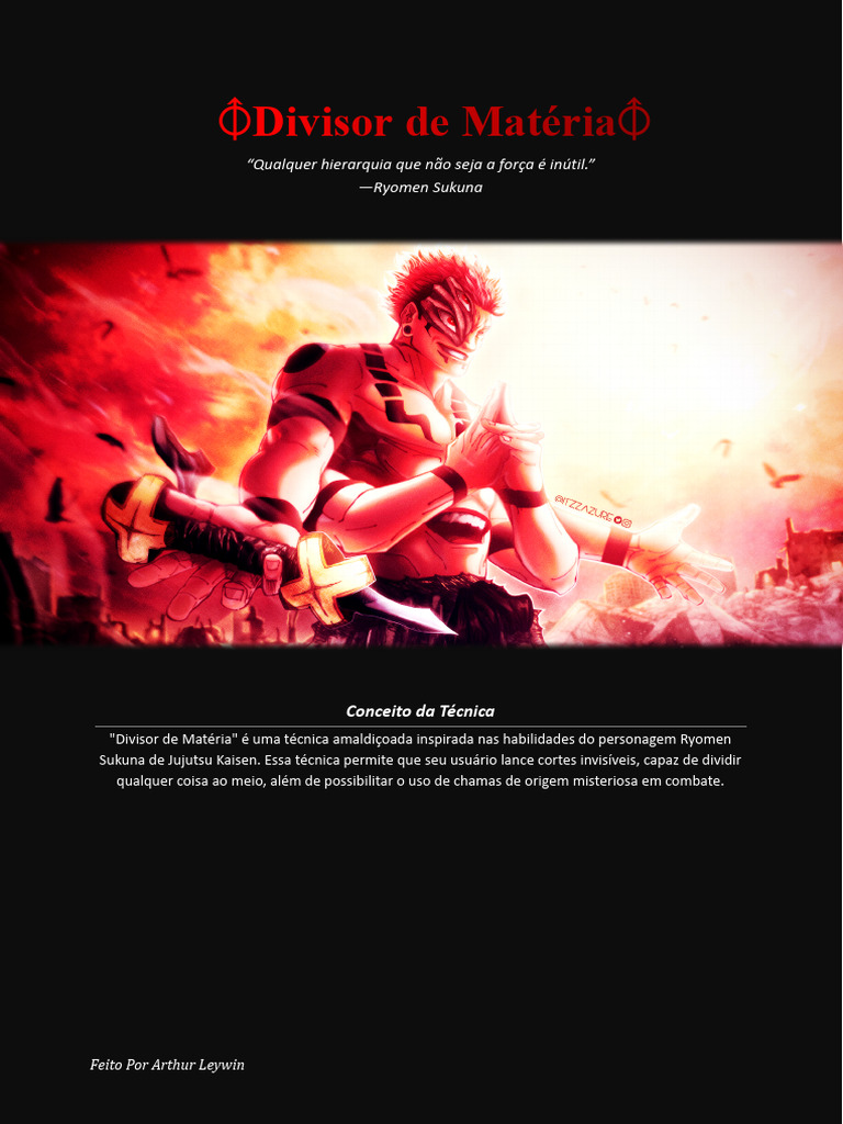 Divisor de Matéria - Ryomen Sukuna | PDF | Física