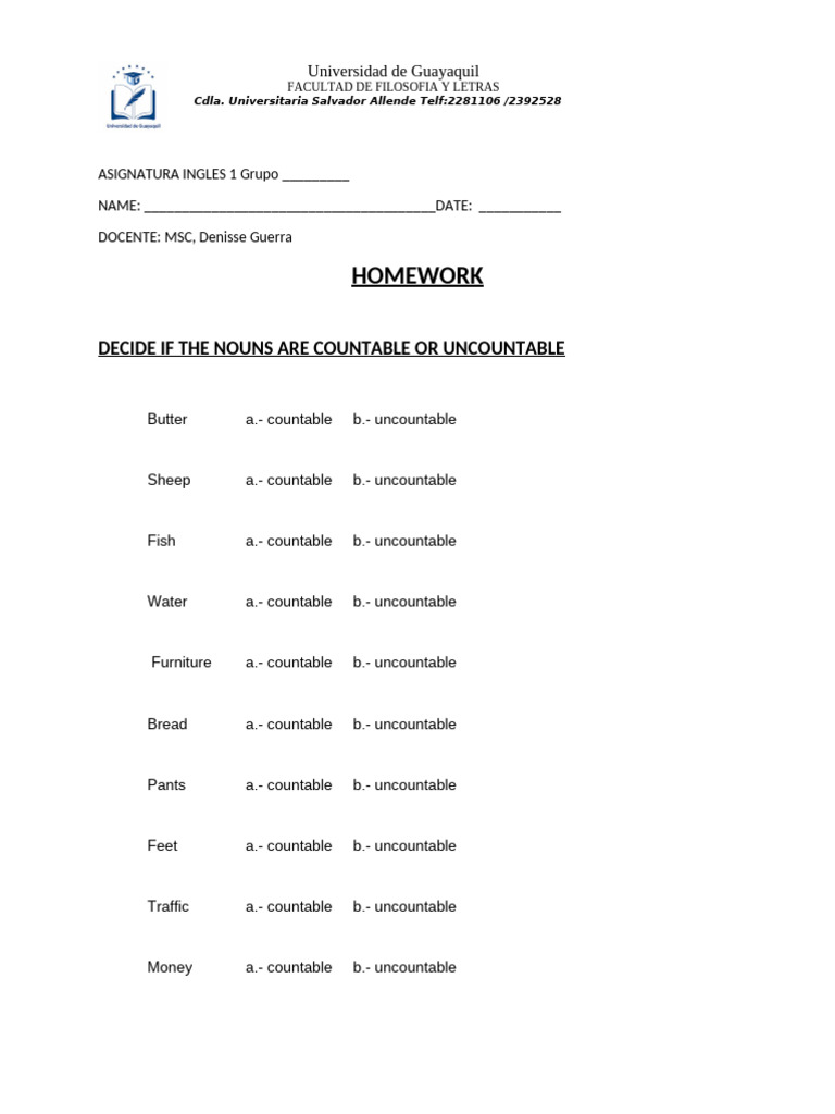 CLASSWORK Unit 1 Ingles 2 (1) | PDF | Semantics | Linguistic Typology