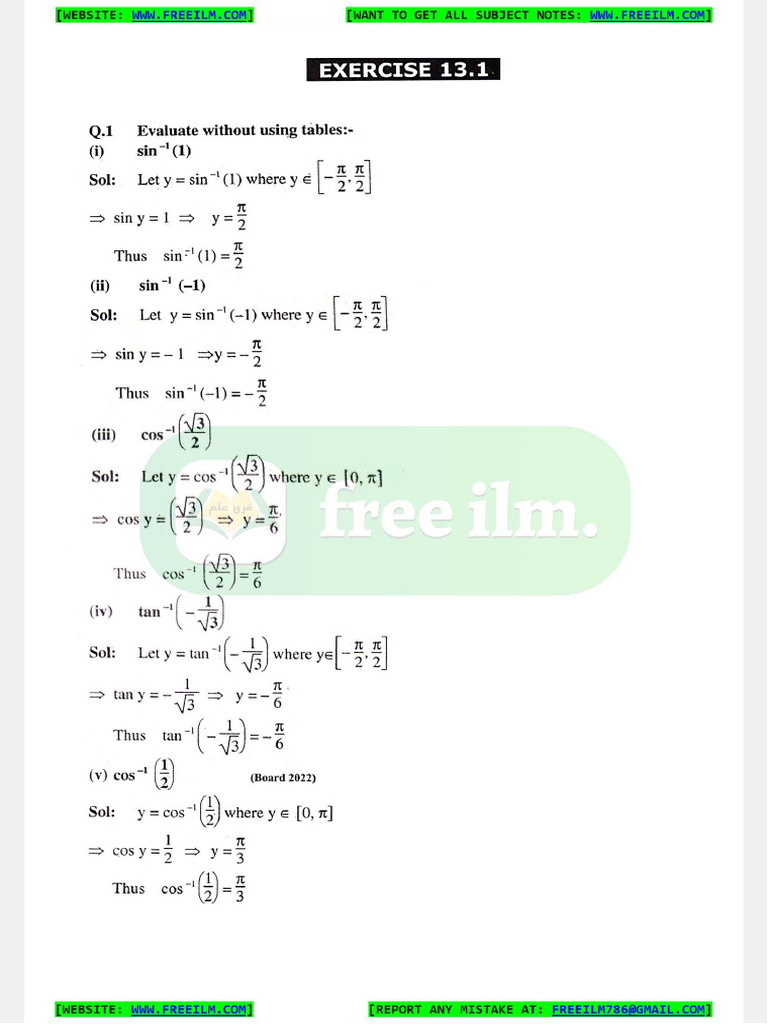 11th Maths Chap13 Ex 13.2 | PDF