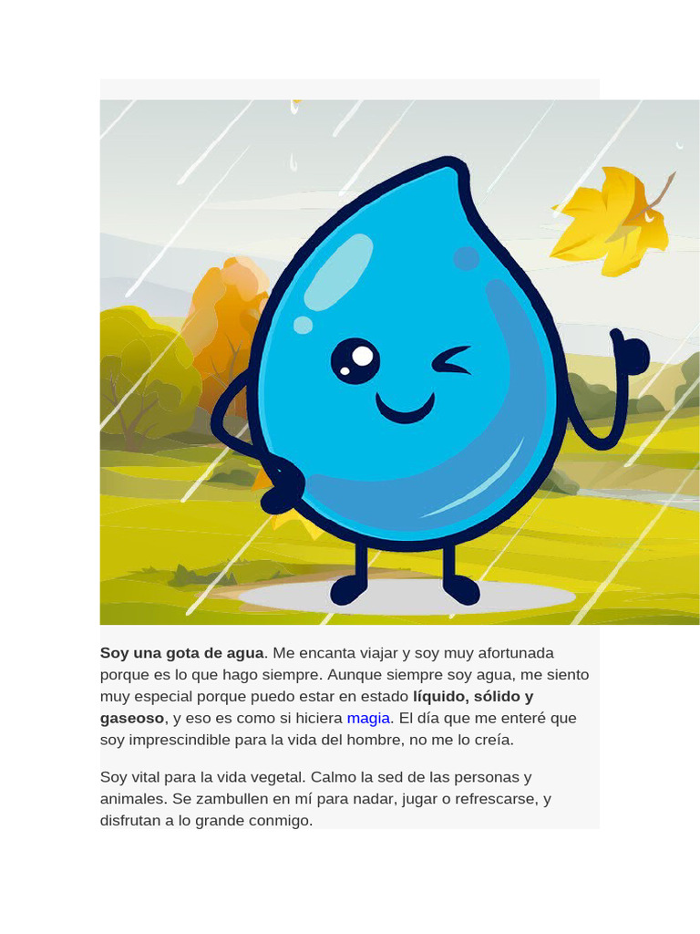 Soy Una Gota de Agua Erick | PDF