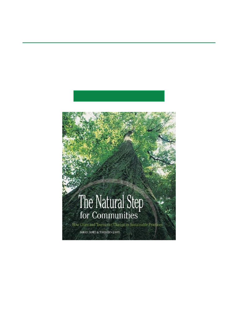 Grab The Natural Step For Communities How Cities and Towns Can Change ...