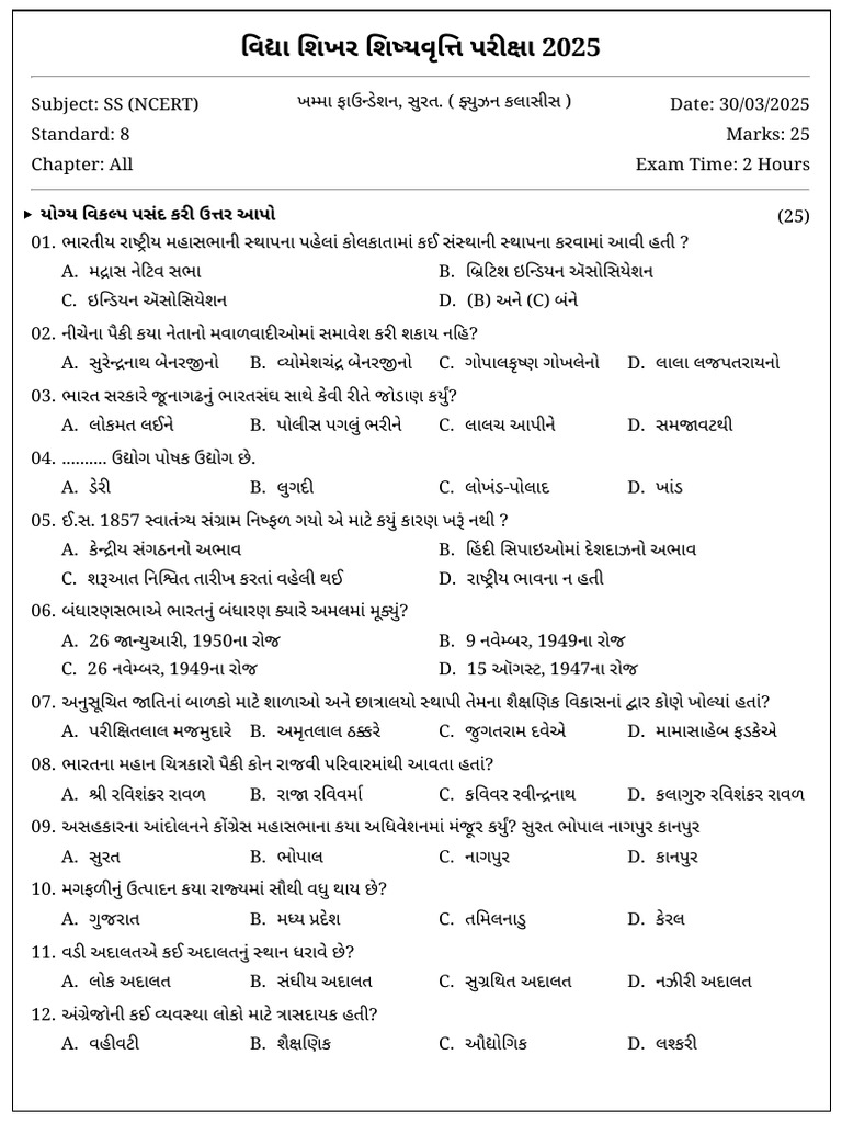 SS (NCERT) 8 Youth Education 623 | PDF