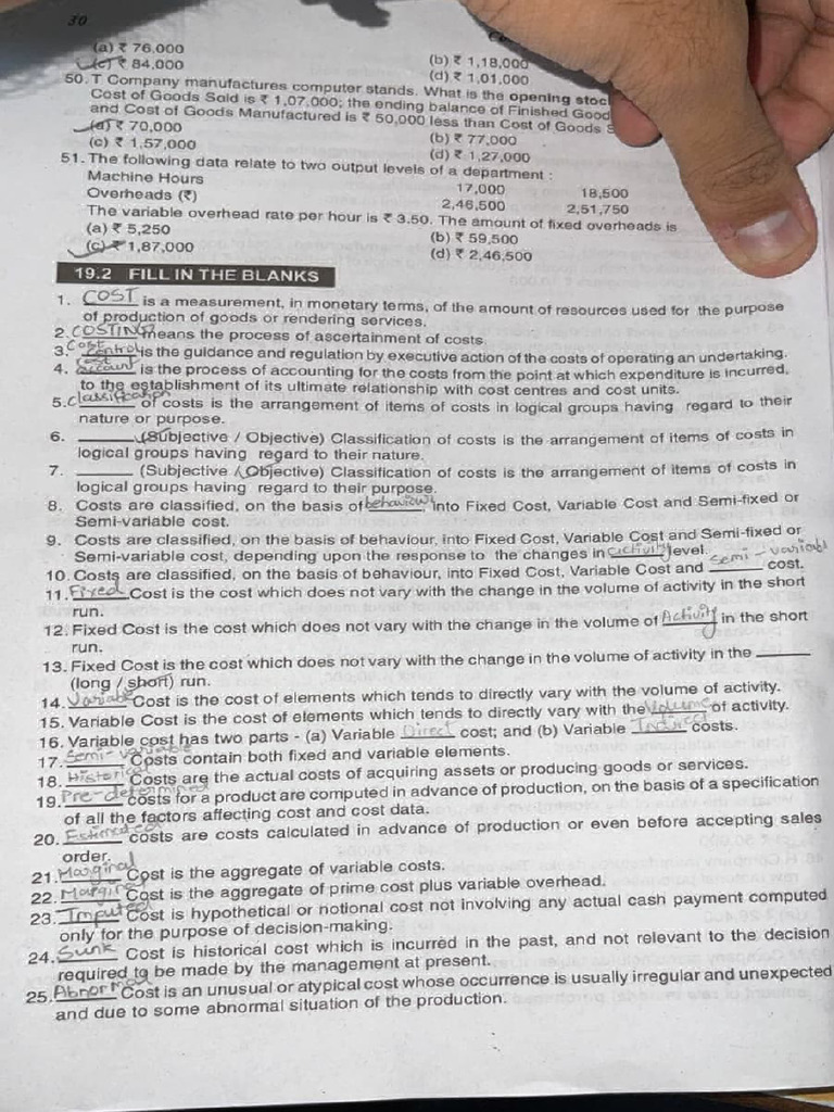 Tybcom Costing FIB Sem 5 | PDF | Cost Of Goods Sold | Cost