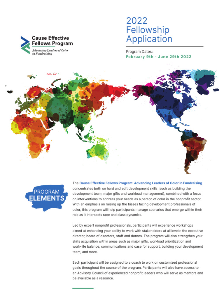 Cause Effective Fellows Program - 2022 | PDF | Fundraising | Nonprofit Organization