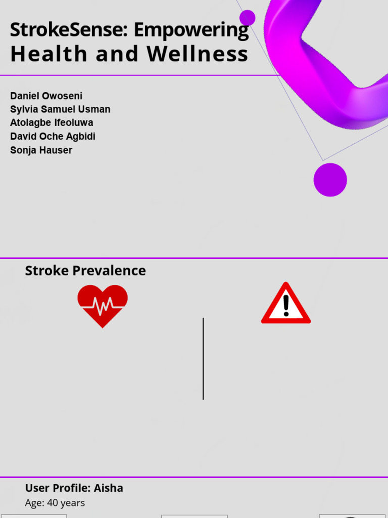 StrokeSense: Health App for Prevention | PDF | Mobile App | Stroke