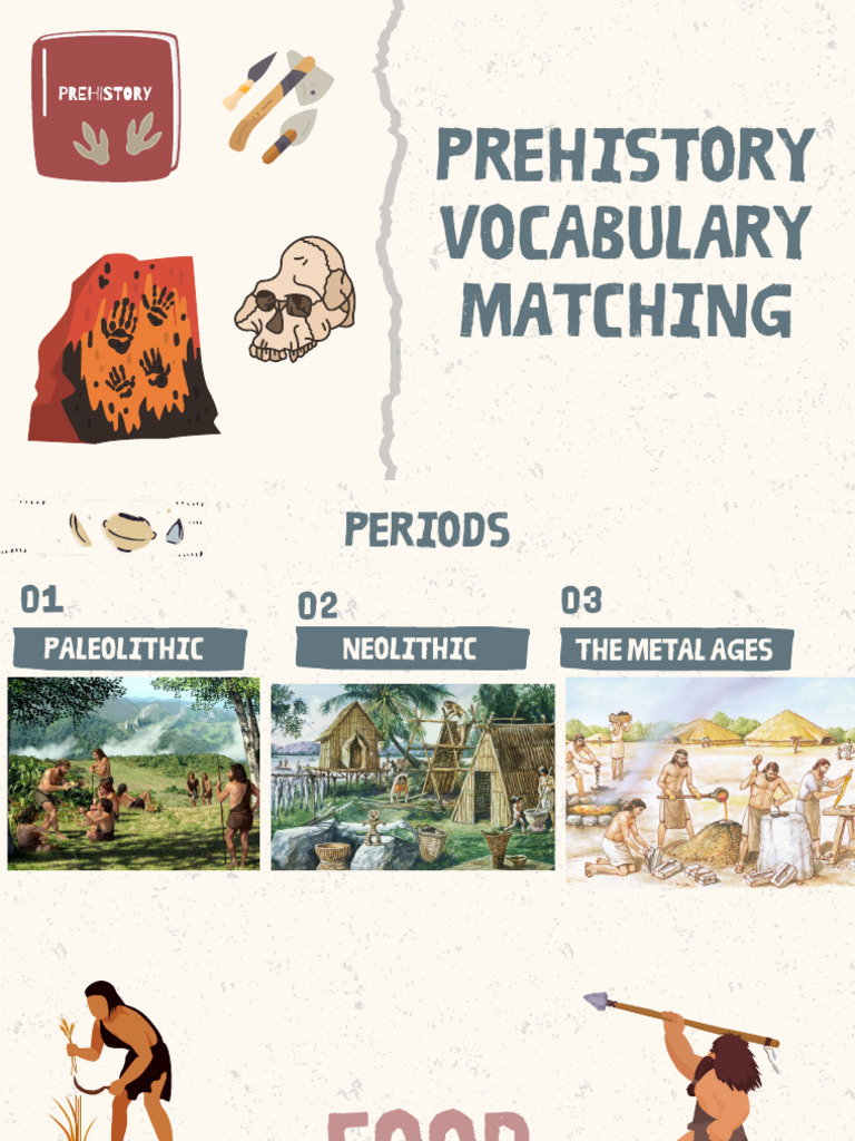 Prehistory Vocab - Grade 4 | PDF | Paleolithic | Neolithic