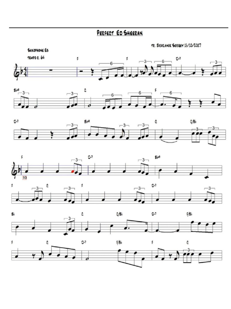 Perfect Ed Sheran | PDF