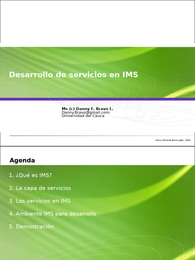 Introducción a IMS y sus Servicios | PDF | Subsistema multimedia IP ...