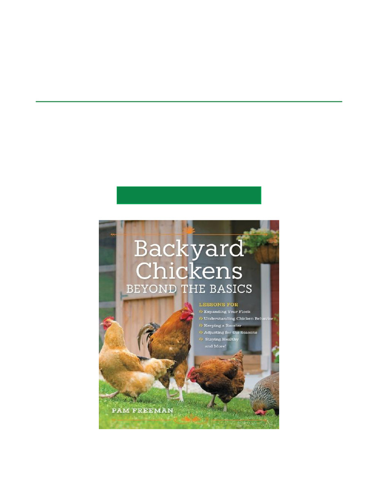 Trending Now Backyard Chickens Beyond The Basics Lessons For Expanding ...