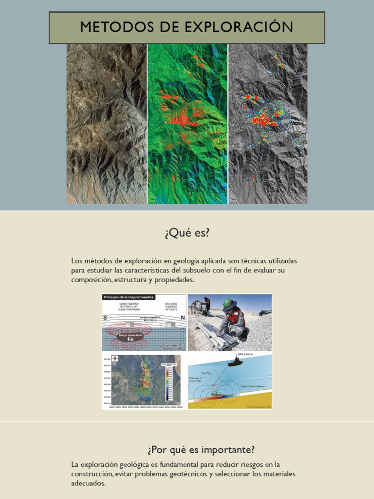 Metodos de Exploración | PDF | Geología | Lidar