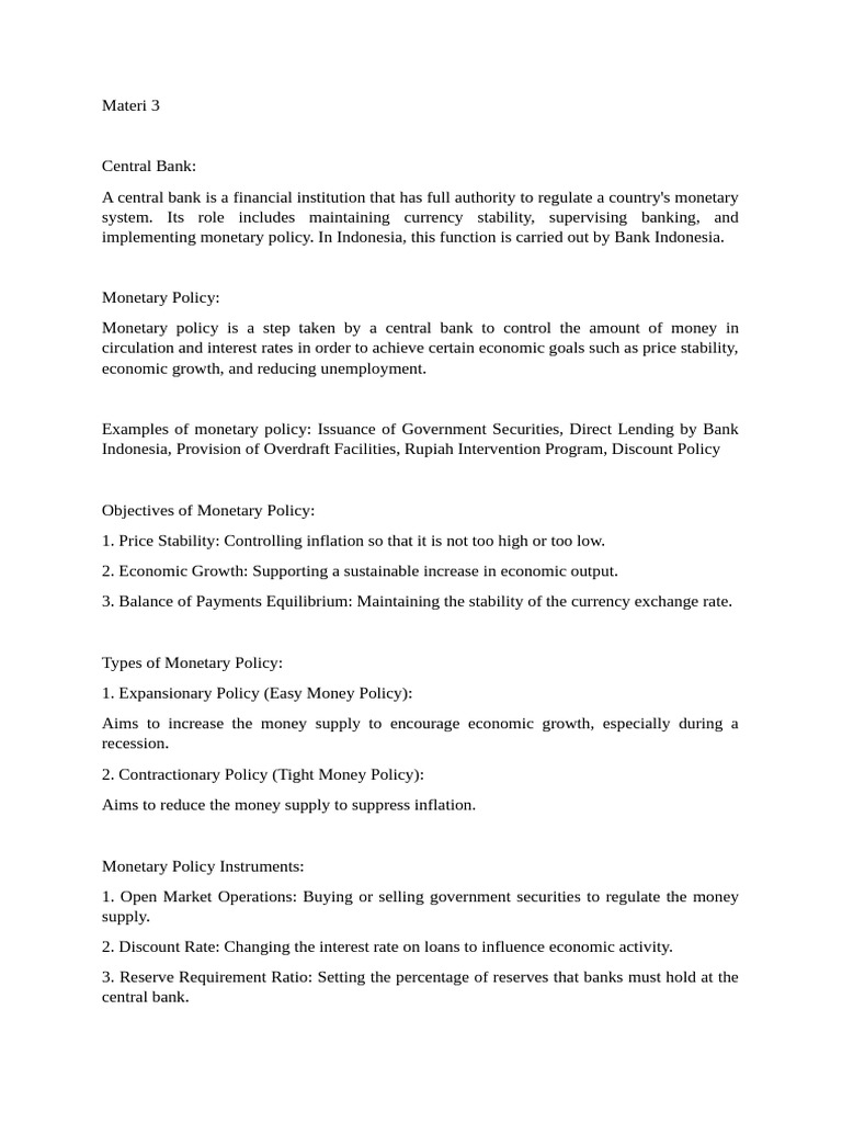 monetary policy | PDF