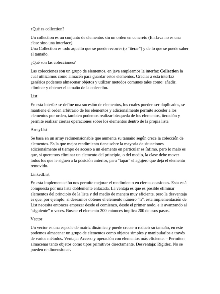 Colecciones | PDF | Cola (tipo de datos abstractos) | Algoritmos y Estructuras de Datos