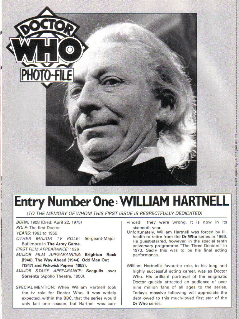 Photo File - William Hartnell | PDF