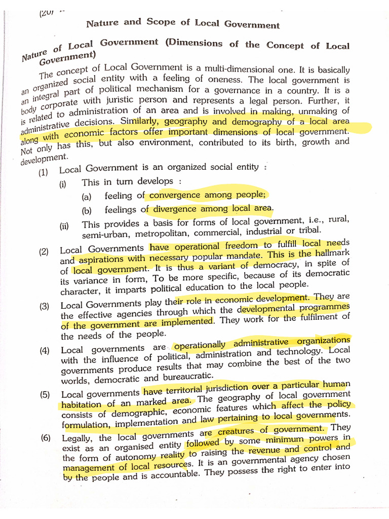 Nature and Scope of LSG | PDF