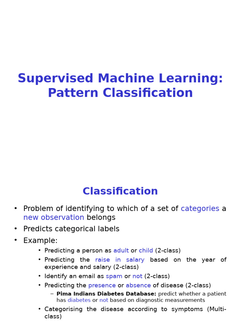 Class11-PatternClassification KNN | PDF | Sampling (Statistics) | Statistical Classification