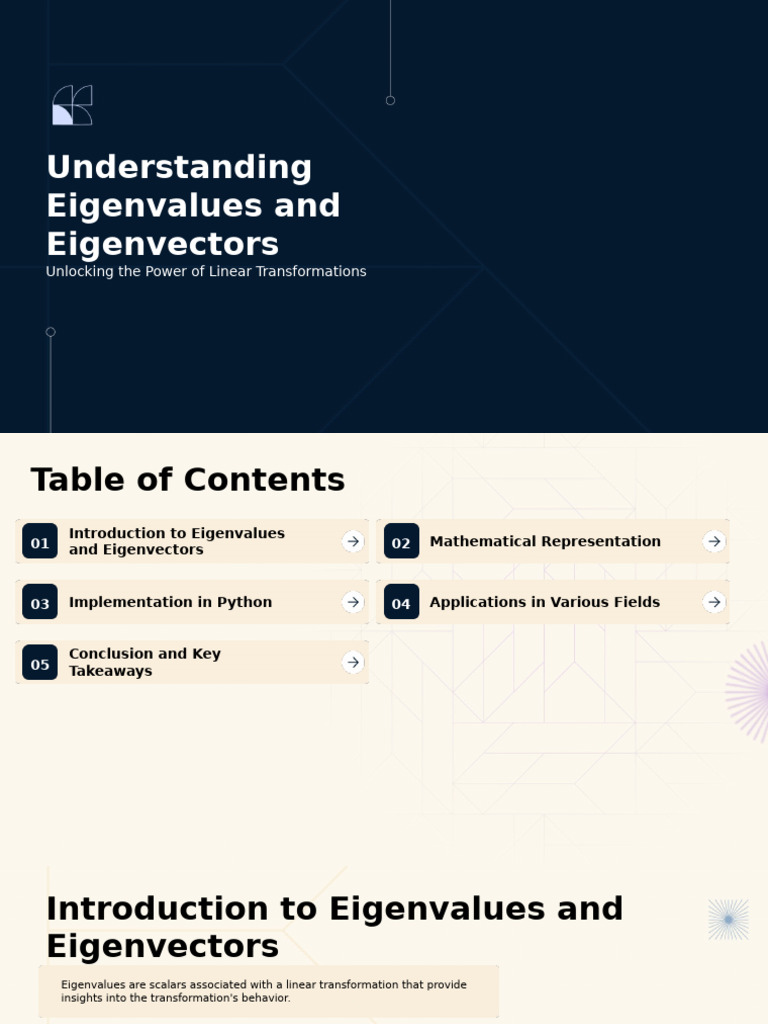 Eigenvalues and Eigenvectors Explained | PDF | Eigenvalues And Eigenvectors | Matrix (Mathematics)
