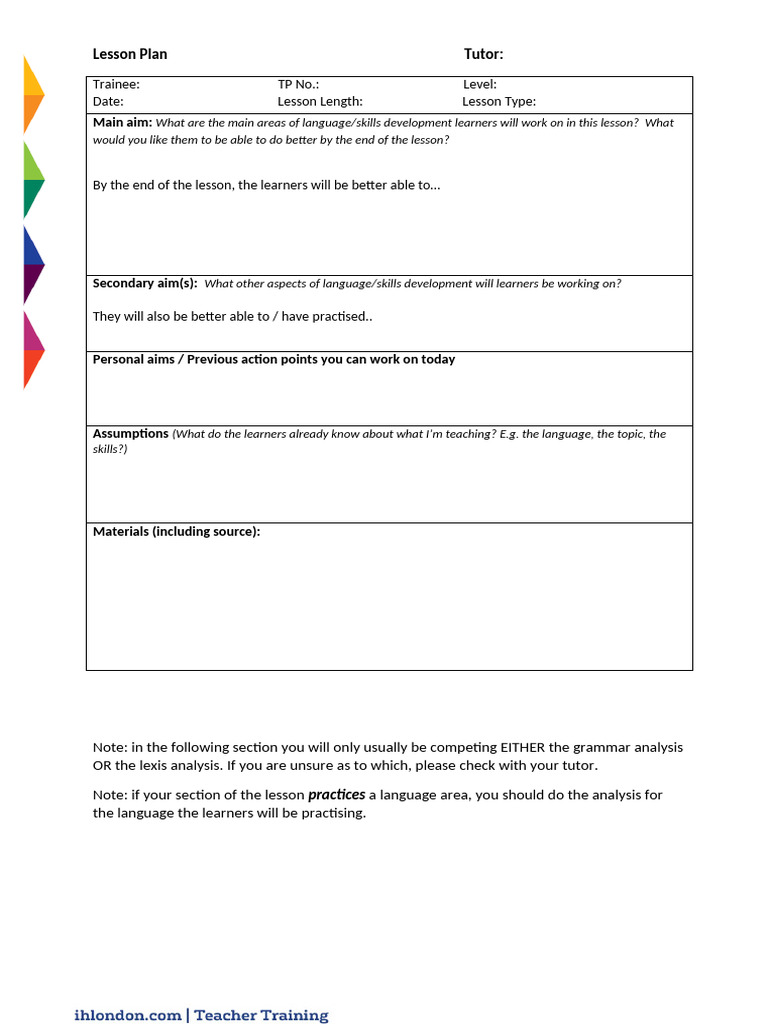 Lesson Plan Full MA TESOL 2021 | PDF | Lesson Plan | English As A ...
