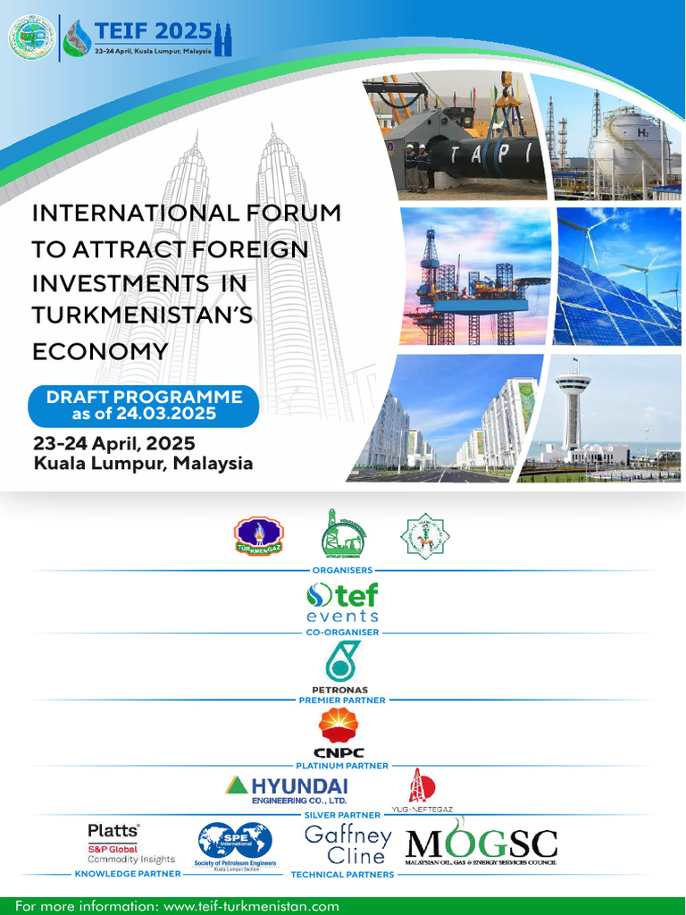 Draft Agenda TEIF 2025 ENG | PDF | Turkmenistan | Carbon Capture And Storage