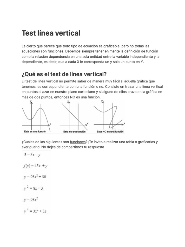 Test Línea Vertical | PDF
