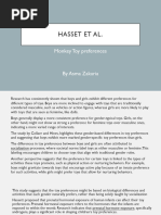 Hassett et al. Study on Monkey Toy Preferences | PDF | Toys | Nature ...
