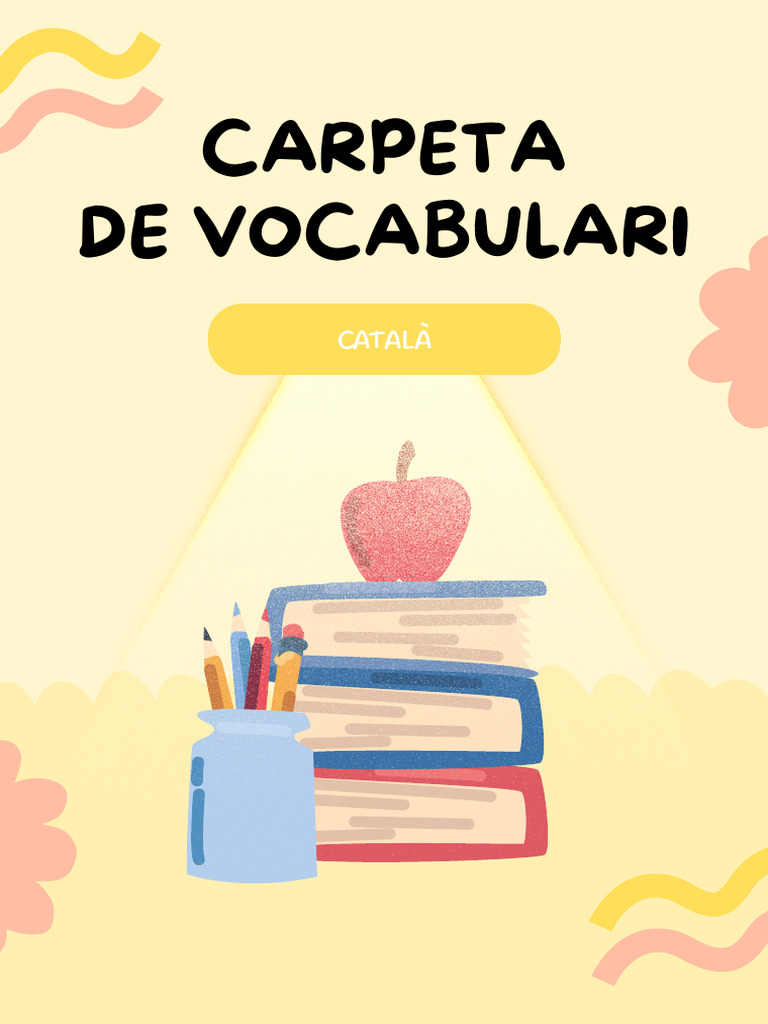 Carpeta Vocabulari Aula | PDF