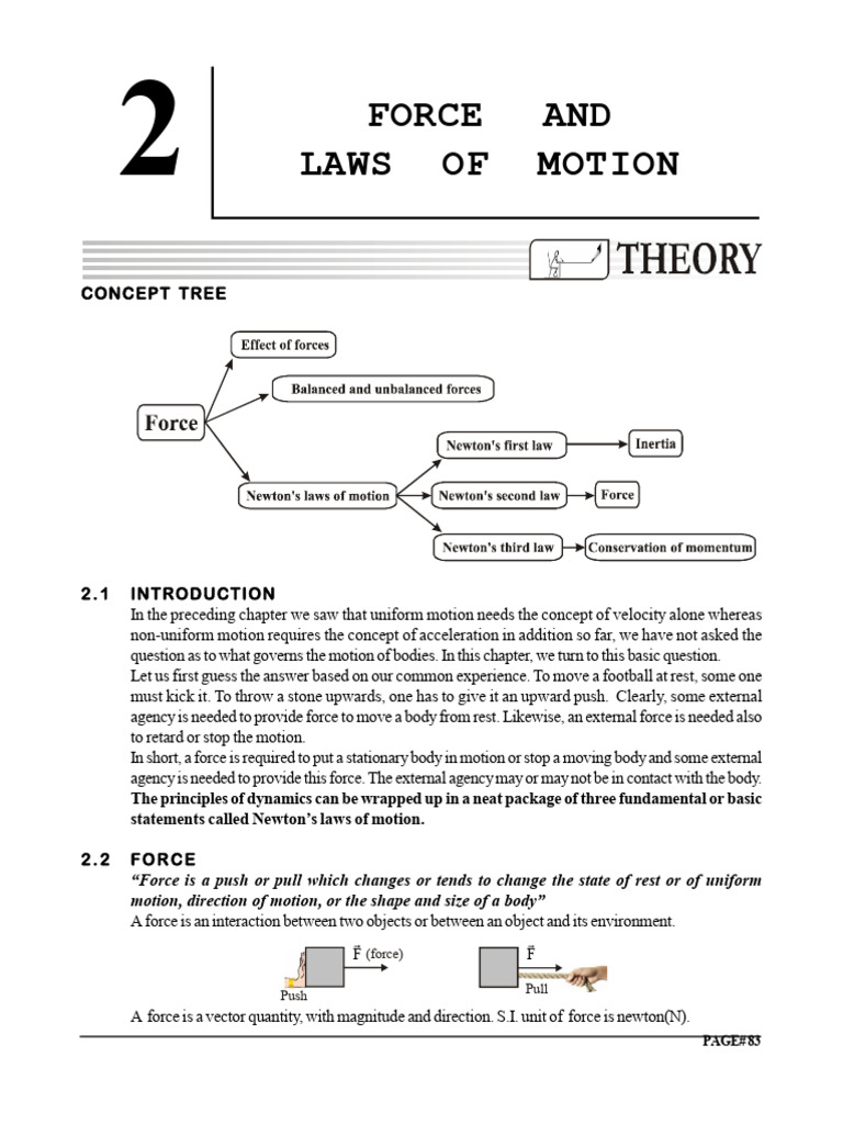 9th - Phy - 2 - Force - Laws of Motion | PDF | Force | Momentum