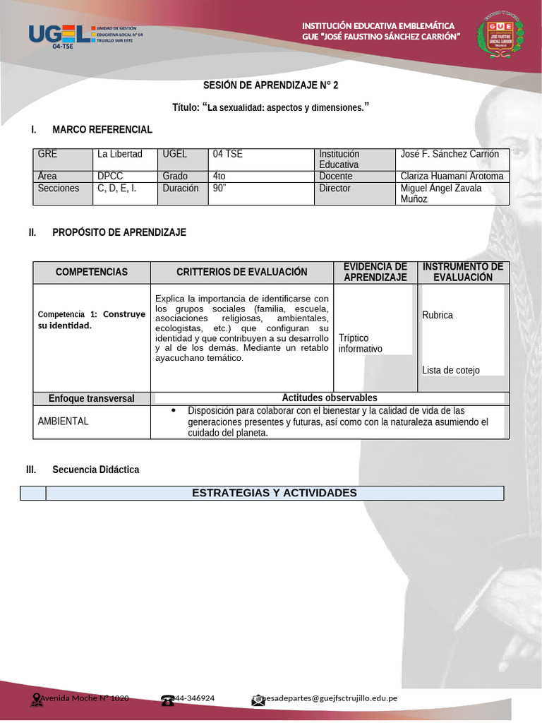 DPCC, SESIÓN 1, EDA 4 DPCC 4toOK (2) (1) LA SEXUALIDAD ASPECTOS Y DIMENSIONES | PDF ...