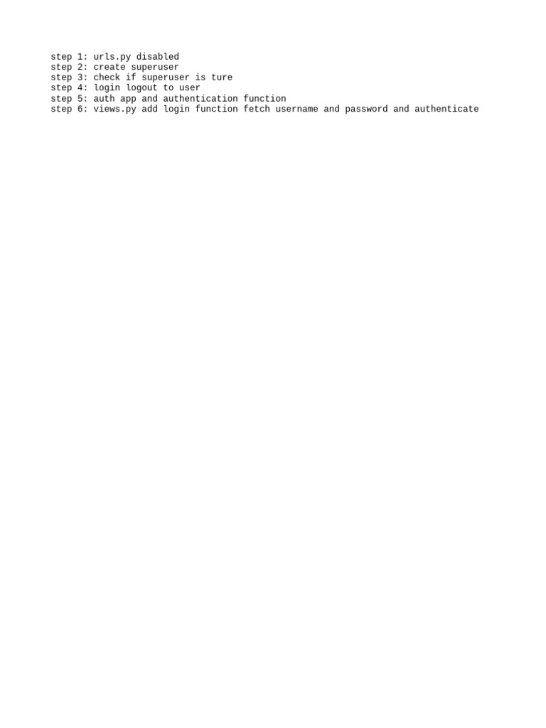 Django Admin Steps | PDF