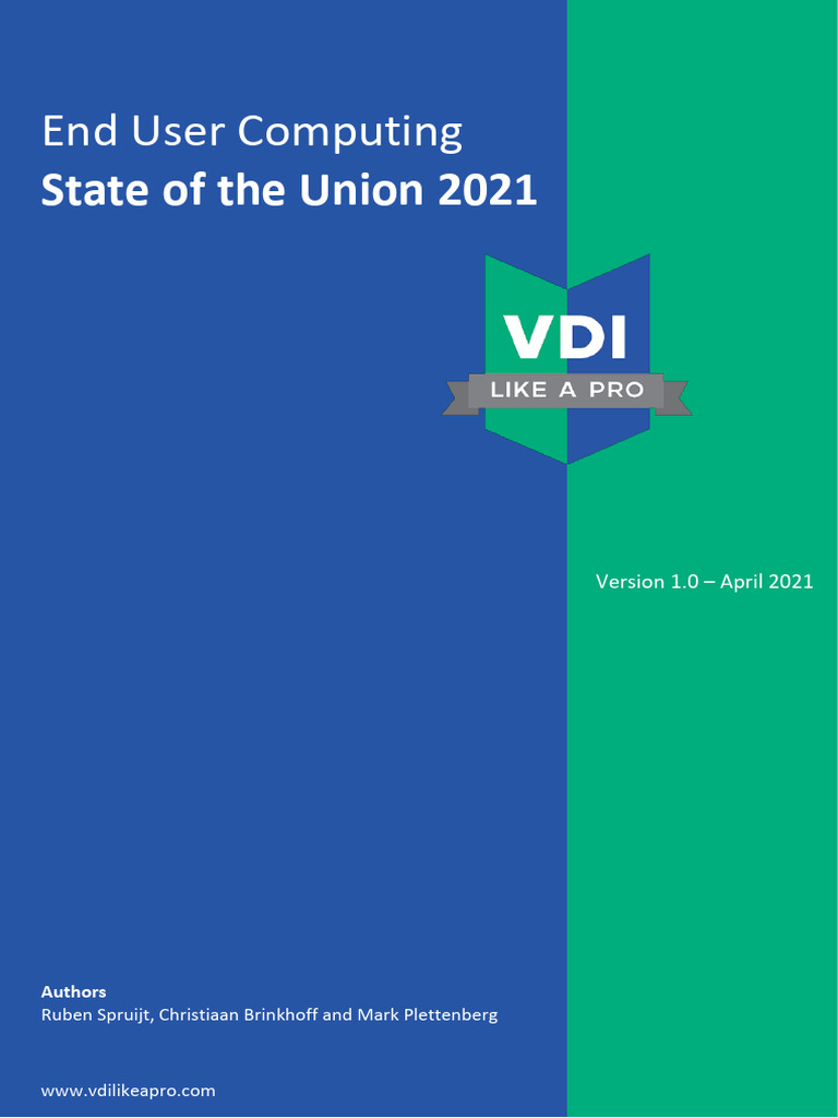 Vdilikeapro State of Euc 2021 Report v1.0 | PDF | Desktop ...