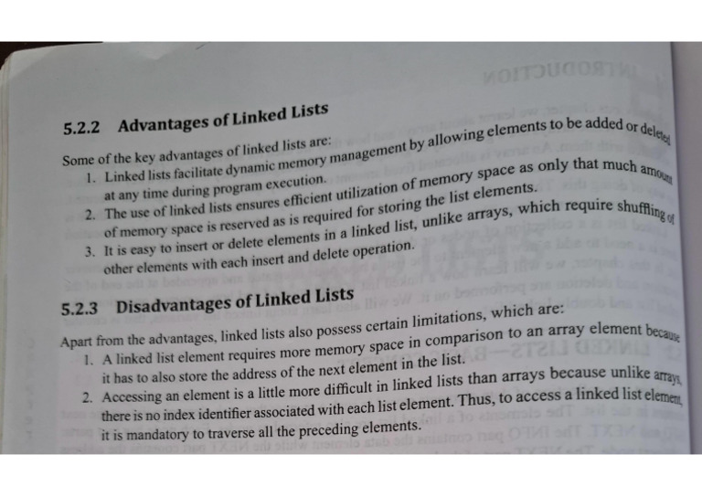 Advantage of Linked List | PDF