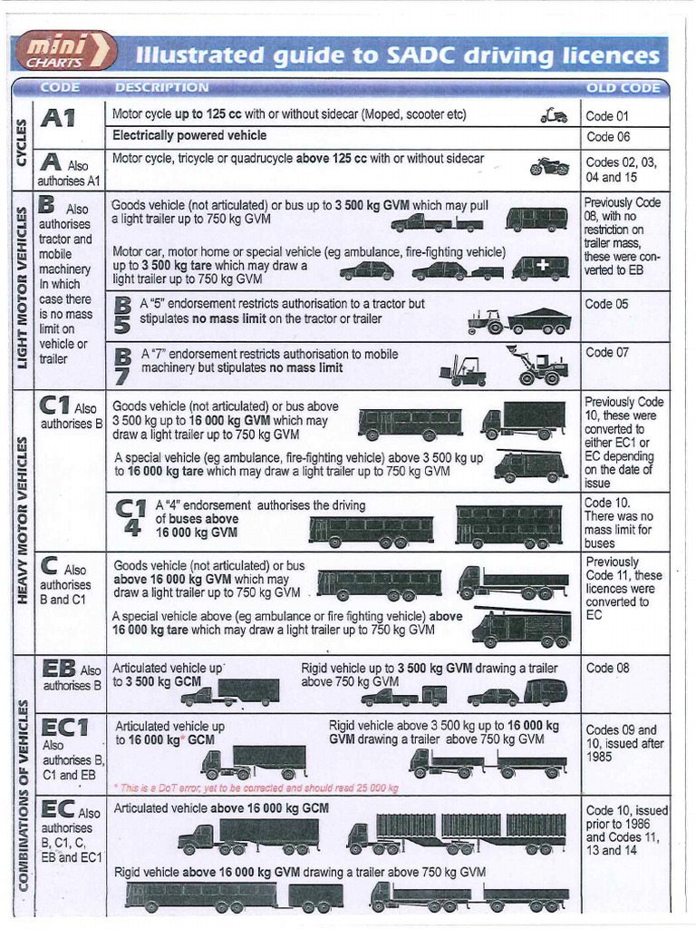 Illustrated Guide to SADC Driving Licences | PDF