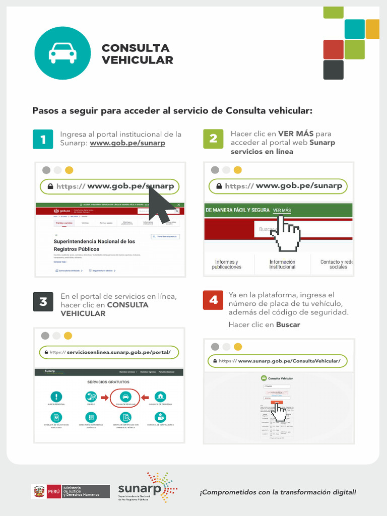 Consulta Vehicular - Pasos A Seguir | PDF