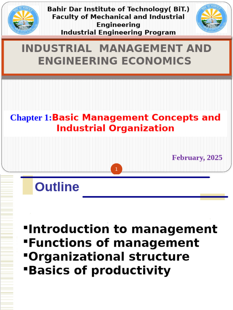 CHAPTER 1-Basic Management Concepts. (2025) | PDF | Efficiency | Labour ...