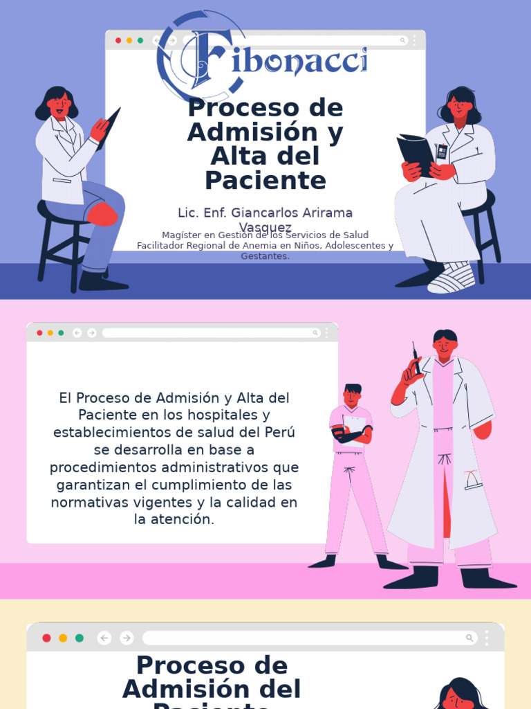 Proceso de Admisión y Alta del Paciente | PDF | Historial médico | Hospital