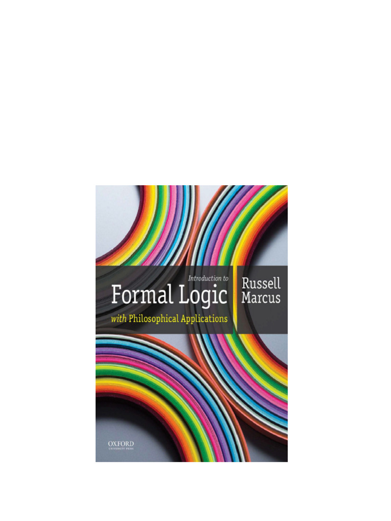 (Ebook PDF) Introduction To Formal Logic With Philosophical ...