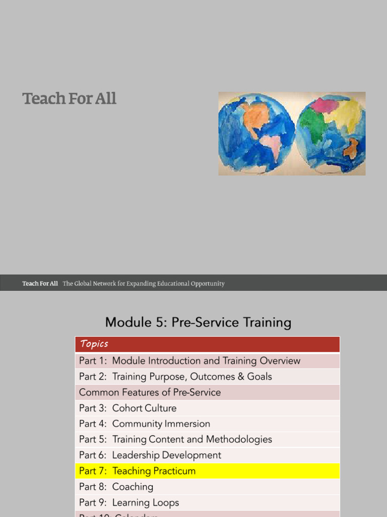 Part 7 - Teaching Practicum | PDF